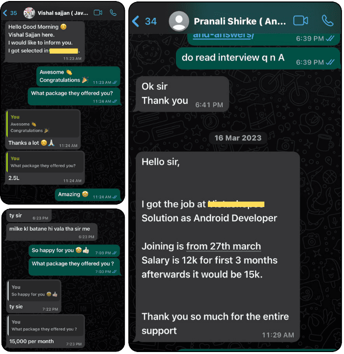 Android Training Course Trycatch Classes
